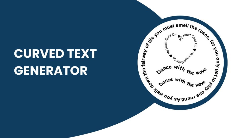 how to generate text in a circle