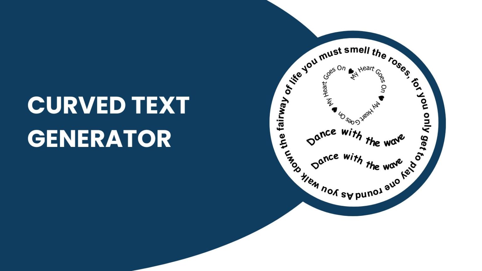 how to generate text in a circle