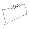 Connecticut Map - Outline, Printable State, Shape, Stencil, Pattern ...