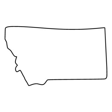 Montana Map - Outline, Printable State, Shape, Stencil, Pattern ...