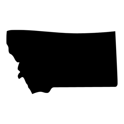 Montana Map - Outline, Printable State, Shape, Stencil, Pattern ...