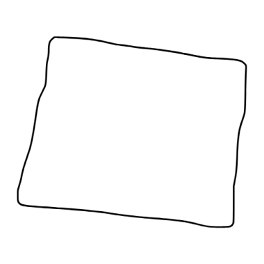 Wyoming Map - Outline, Printable State, Shape, Stencil, Pattern ...