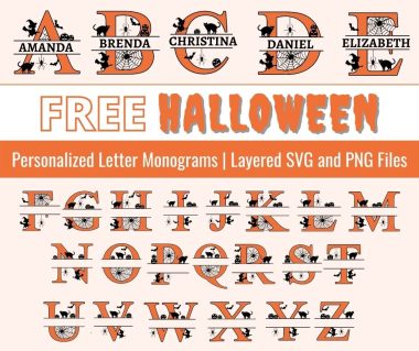 Personalizable Halloween Monogram Maker - Vectordad