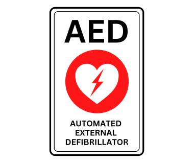 AED Sign With Right Arrow: Printable Templates (Free PDF Downloads)