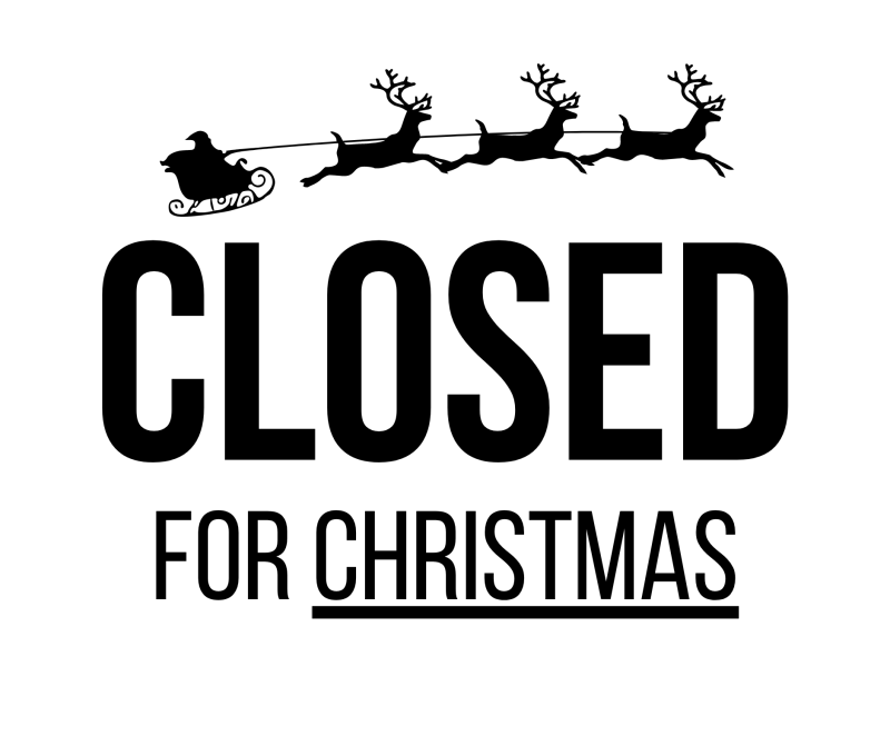 Closed For Christmas Sign: Printable Templates (Free PDF Downloads)
