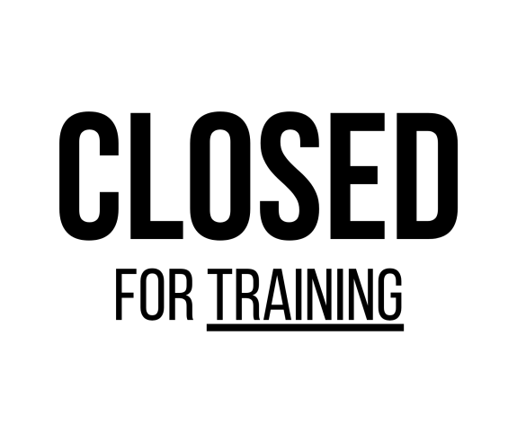 Closed For Training Sign: Printable Templates (Free PDF Downloads)