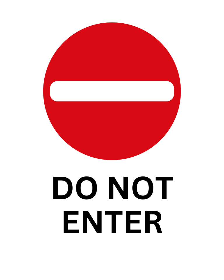 Stop Do Not Enter Sign: Printable Templates (Free PDF Downloads)