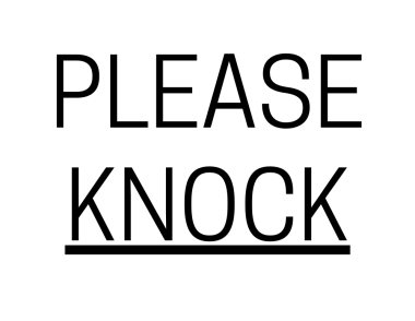 Please Knock Sign: Printable Templates (Free PDF Downloads)
