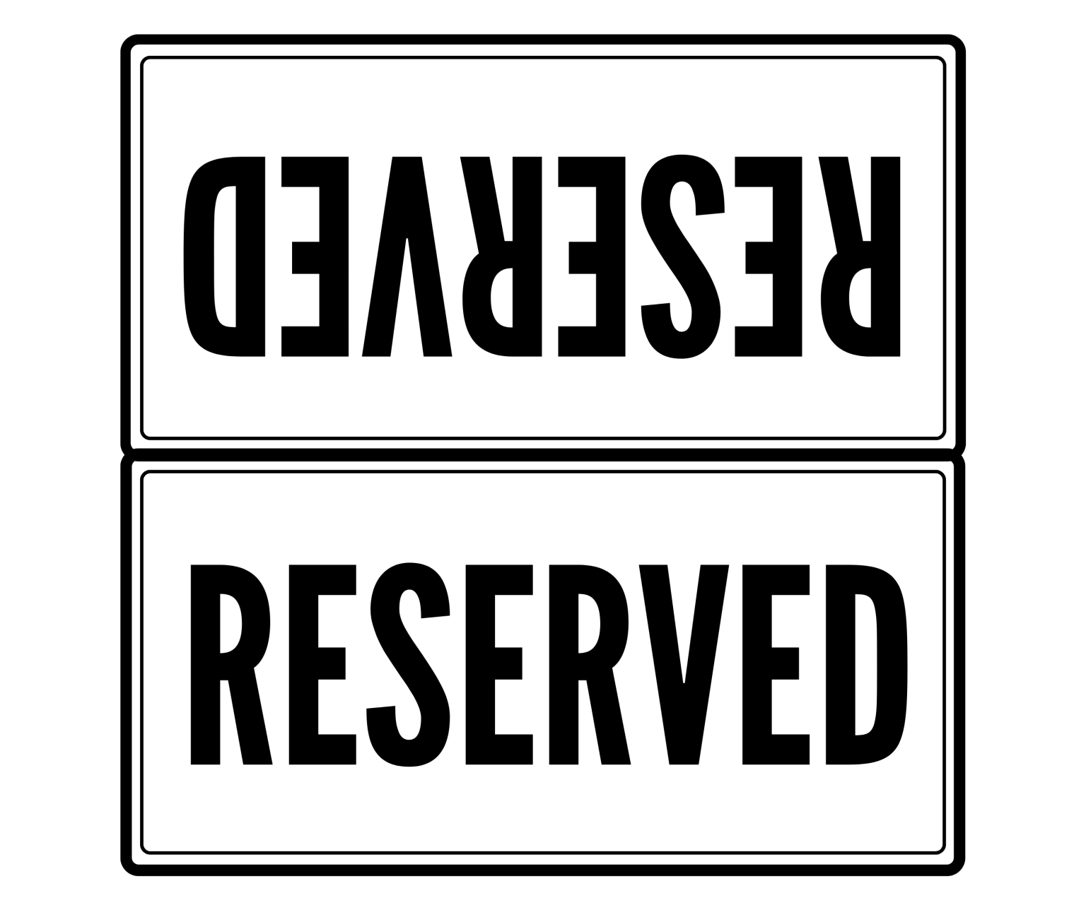 Reserved Table Sign: Printable Templates (Free PDF Downloads)