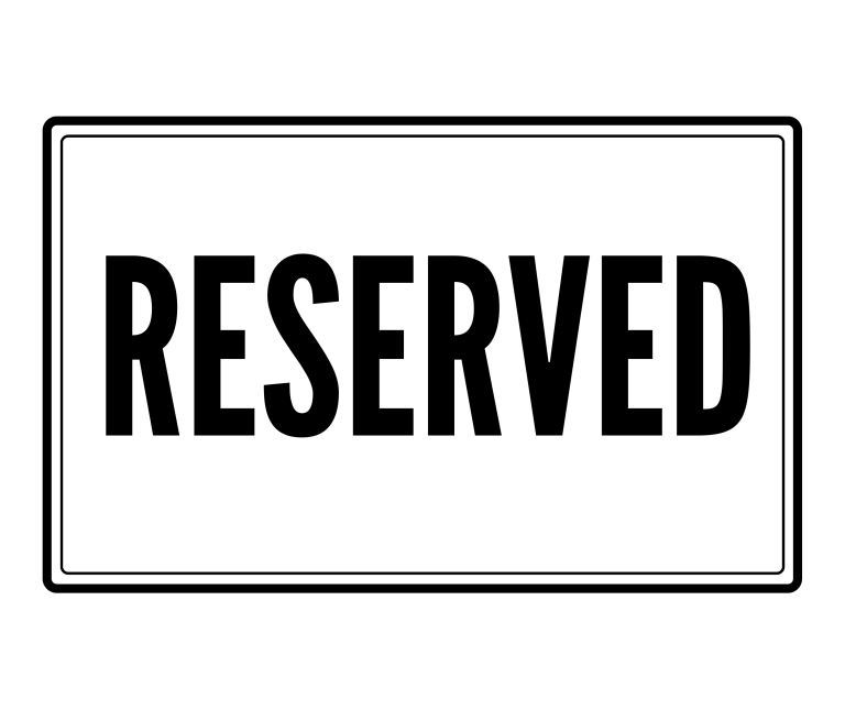 Reserved Sign: Printable Templates (Free PDF Downloads)