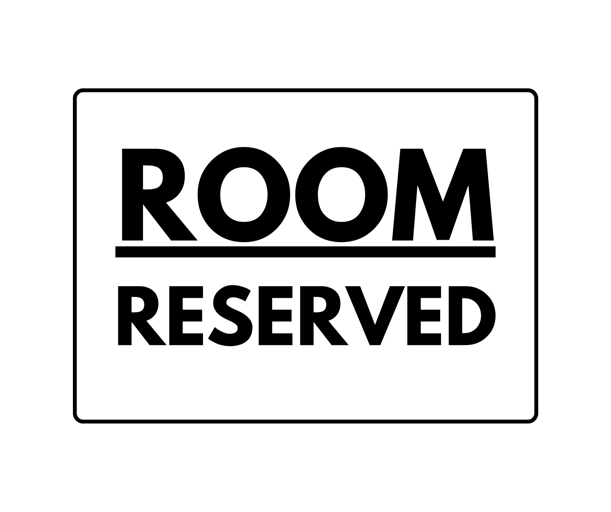Room Reserved Sign: Printable Templates (Free PDF Downloads)