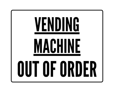 Vending Machine Out Of Order Sign: Printable Templates (Free PDF Downloads)
