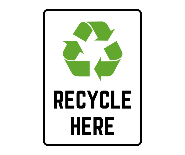 Recycle Signs: Printable Templates (Free PDF Downloads)