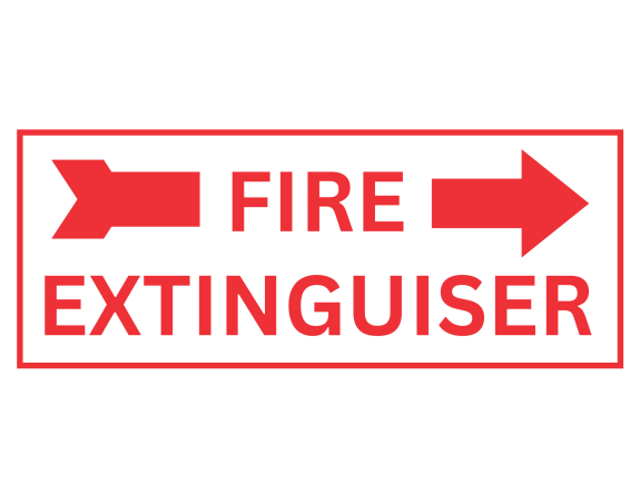 Fire Extinguisher Down Arrow Sign: Printable Templates (Free PDF Downloads)
