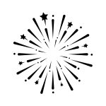 Fireworks SVG: FREE Printables, Stencils, Silhouette