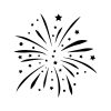 Fireworks SVG: FREE Printables, Stencils, Silhouette