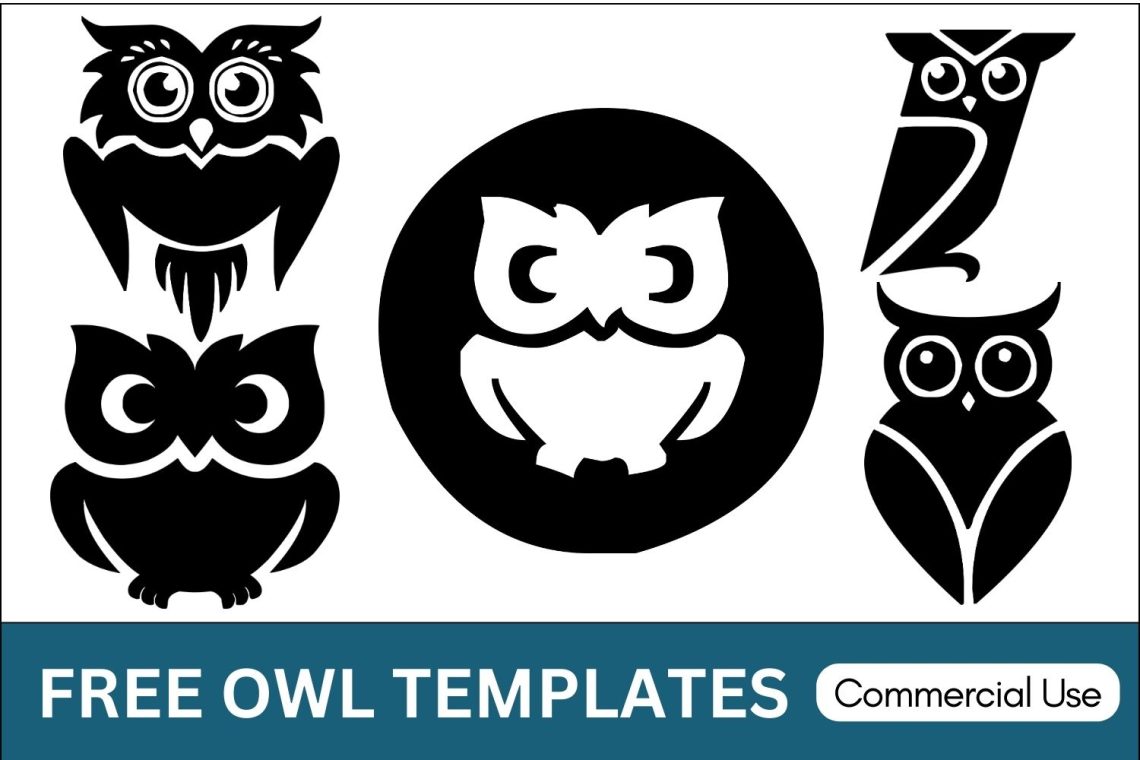 Owl Templates: FREE Printables, Stencils, Silhouette
