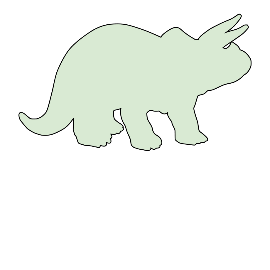 Dinosaur Templates: FREE Printables, Stencils, Silhouette