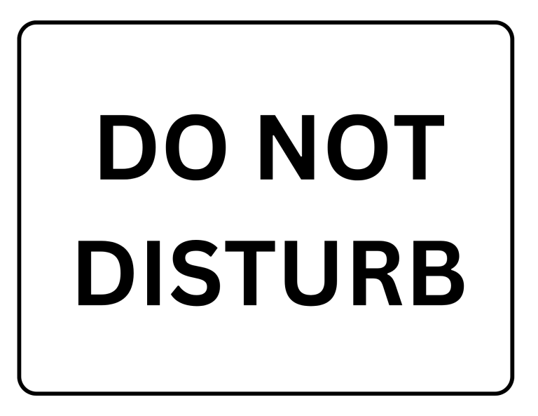 Do Not Disturb Template: Printable (Free PDF Downloads)