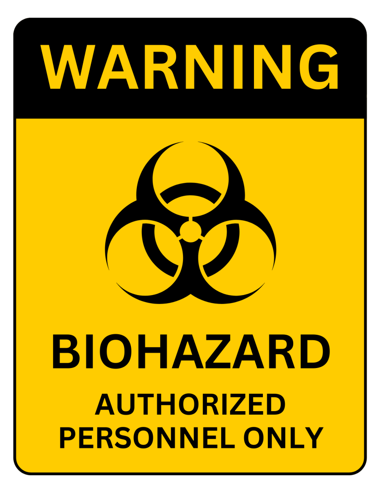 Biological Hazard Sign: Printable Templates (Free PDF Downloads)