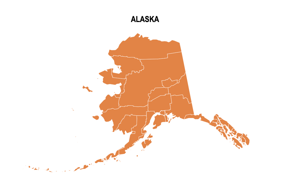 Alaska County Map: Editable & Printable State County Maps
