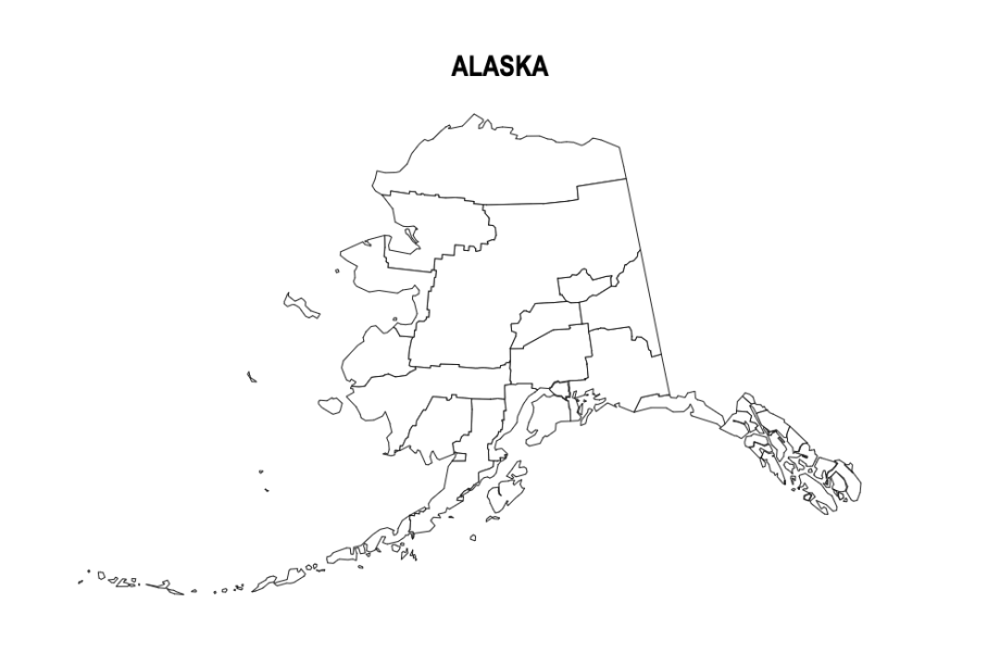 Alaska County Map: Editable & Printable State County Maps