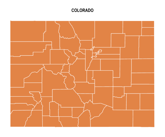 Colorado County Map: Editable & Printable State County Maps