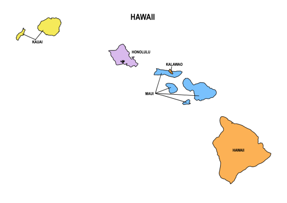 Hawaii County Map: Editable & Printable State County Maps