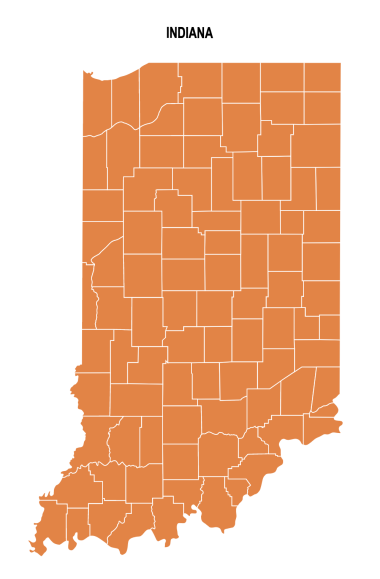 Indiana County Map: Editable & Printable State County Maps