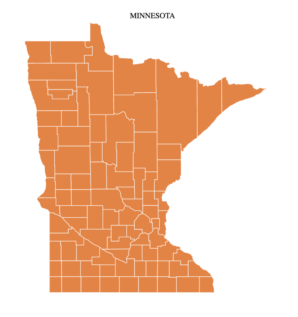 Minnesota County Map: Editable & Printable State County Maps