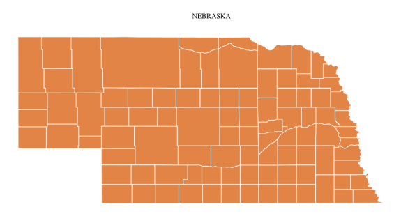 Nebraska County Map: Editable & Printable State County Maps