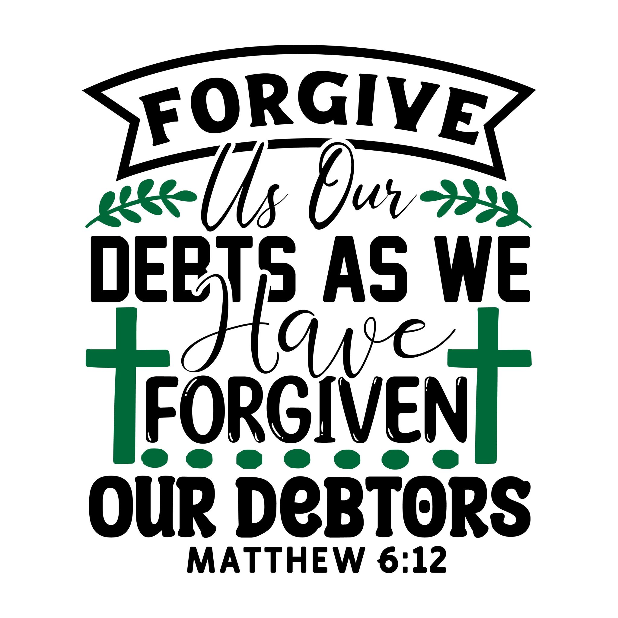 Bible Verses About Forgiveness: FREE Cricut SVG Templates