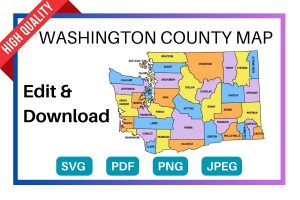 Washington County Map: Editable & Printable State County Maps