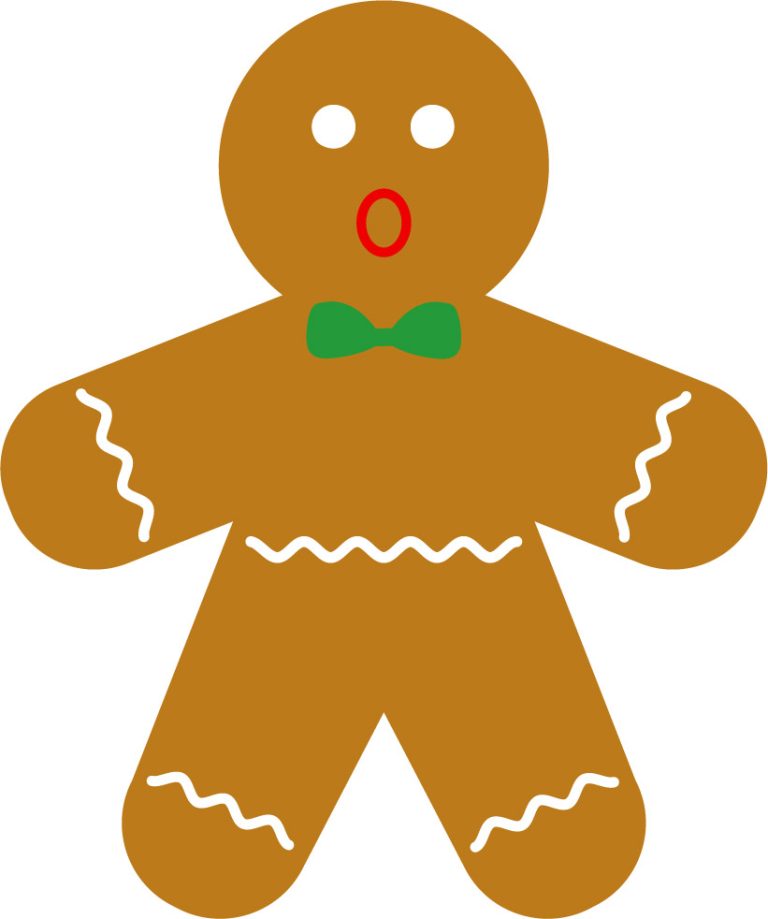 Gingerbread Man Patterns: Free Printable Stencils & Outlines