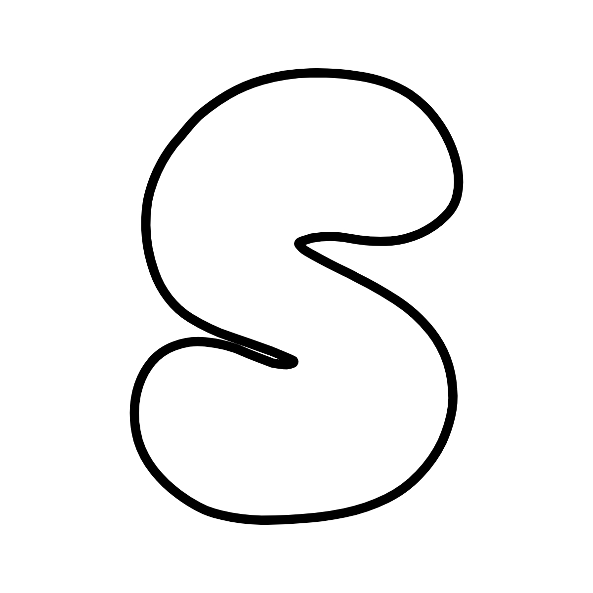 Bubble Letters S