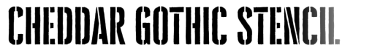 Cheddar Gothic Stencil Font – Free Download (OTF, TTF, SVG) | VectorDad