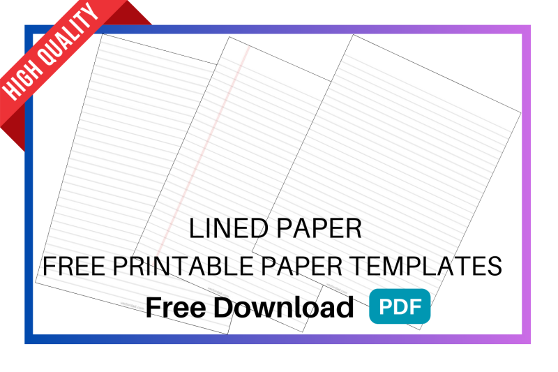Lined Paper : Free Printable Paper Templates