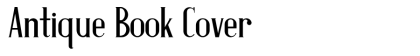 Antique Book Cover Font - Vectordad