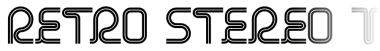 Retro Stereo Thin Font - Vectordad