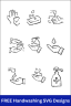 Handwashing SVGs: FREE Printables, Stencils, Silhouette