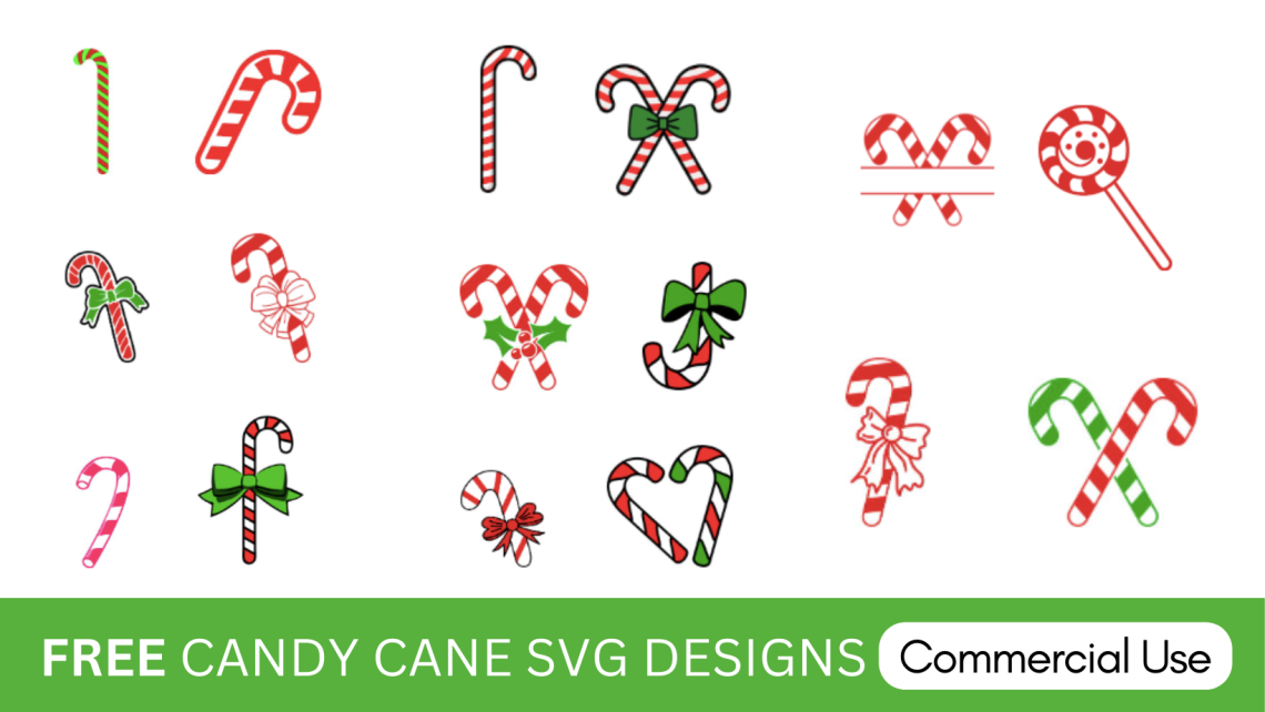 Candy Cane SVG: Free Printable Patterns & Cliparts
