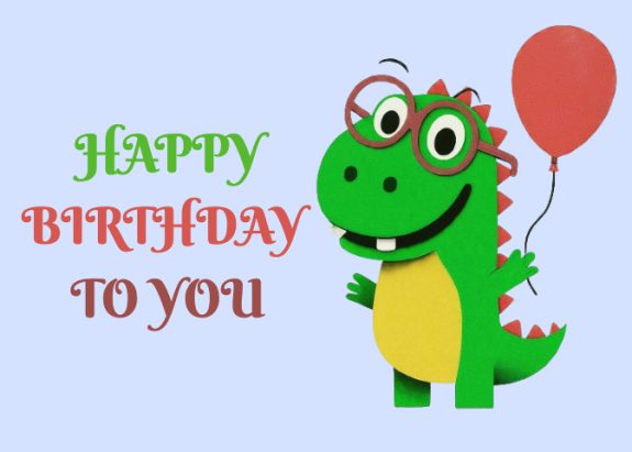 Dinosaur Birthday Card Printable