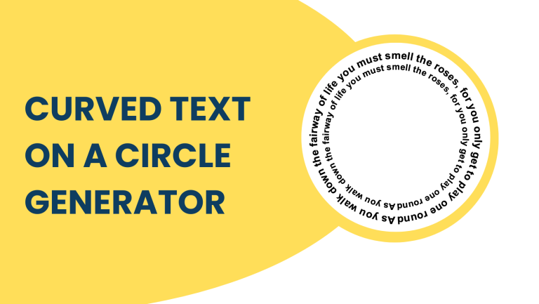 Curved Text On A Circle - Free Online Design Tool