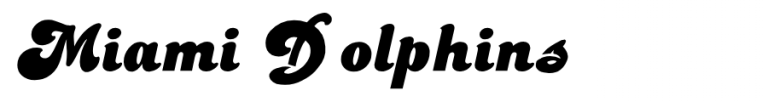 Miami Dolphins Font - Vectordad