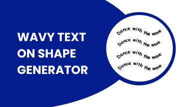 Wavy Text On Shape Generator: Design Online