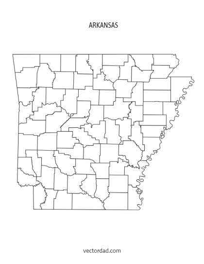 Arkansas County Map: Editable & Printable State County Maps