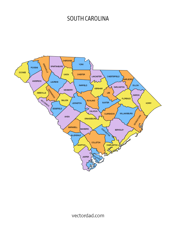 York South Carolina Map