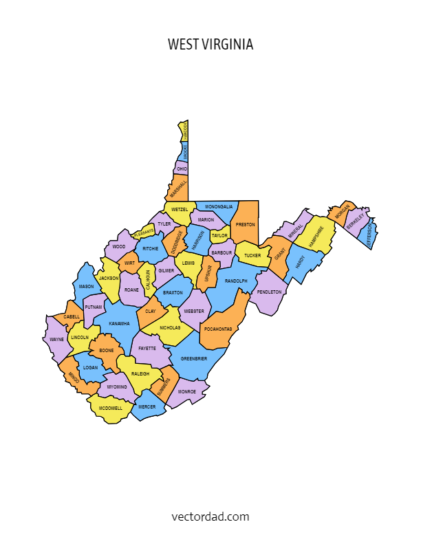 Franklin County Map Of West Virginia