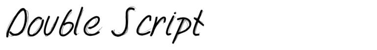 Double Script Font - Vectordad