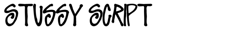 Stussy Script Font - Vectordad